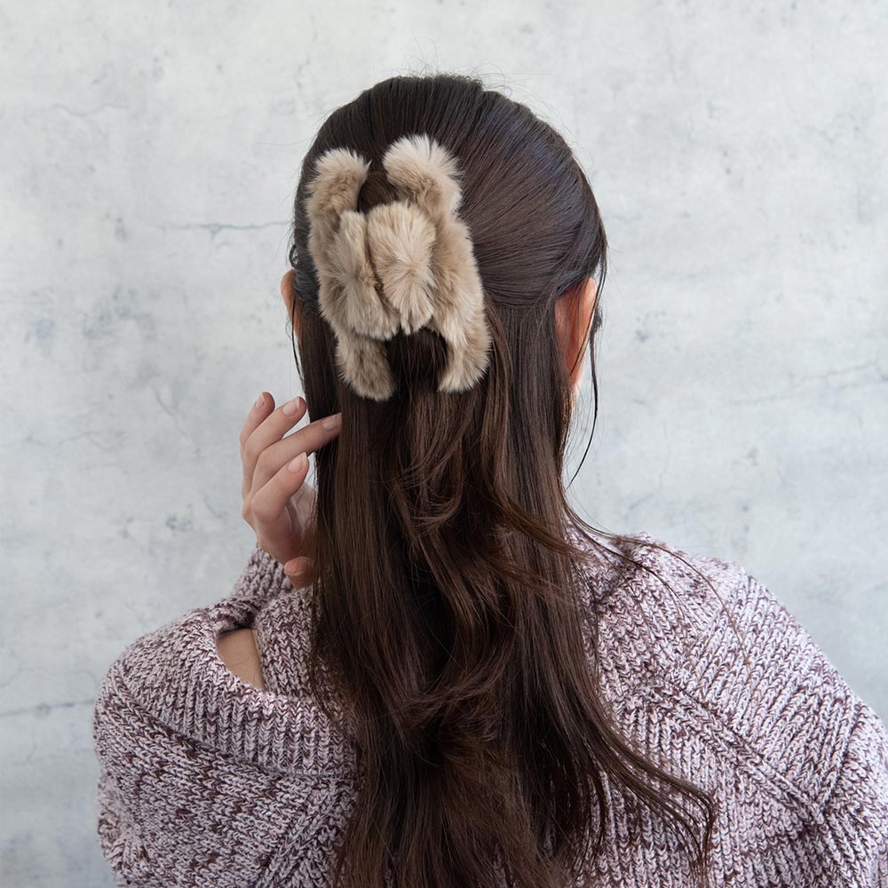 Fluffy Hair Claw Clip