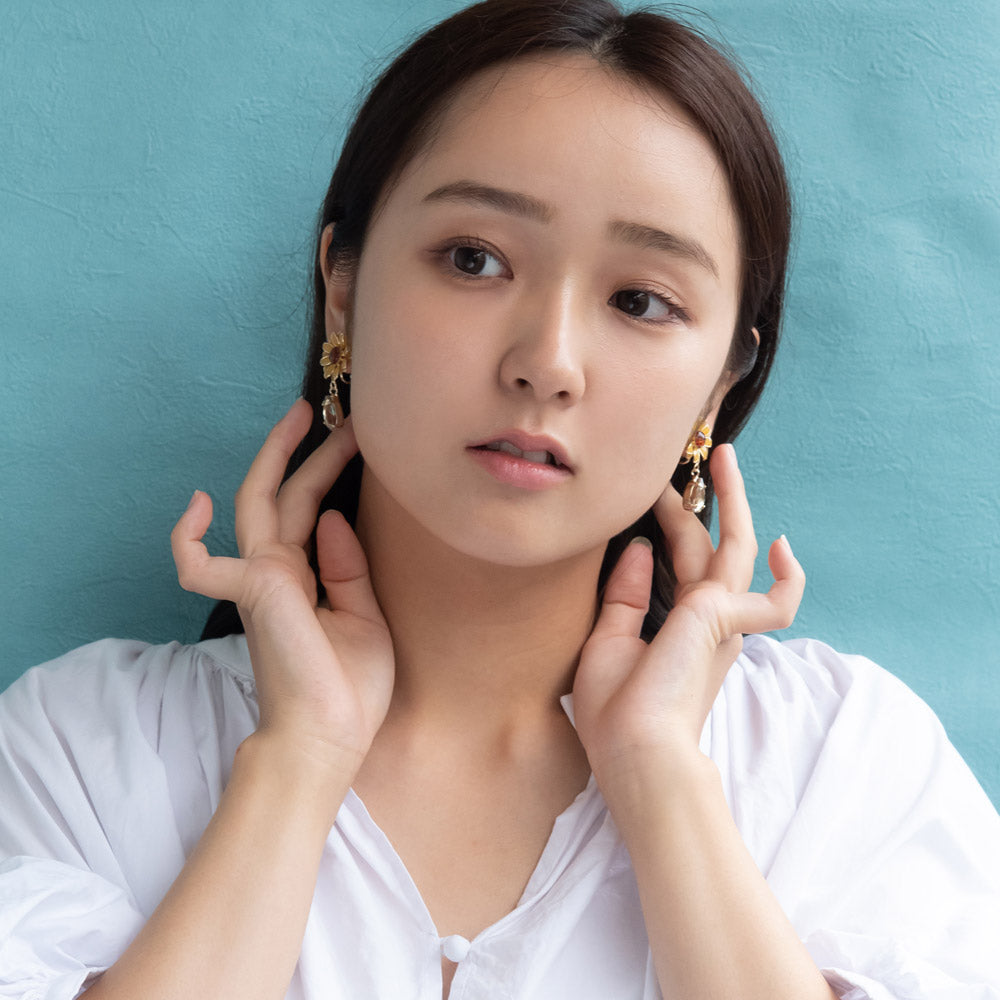 Sunflower and Teardrop Clip Ons