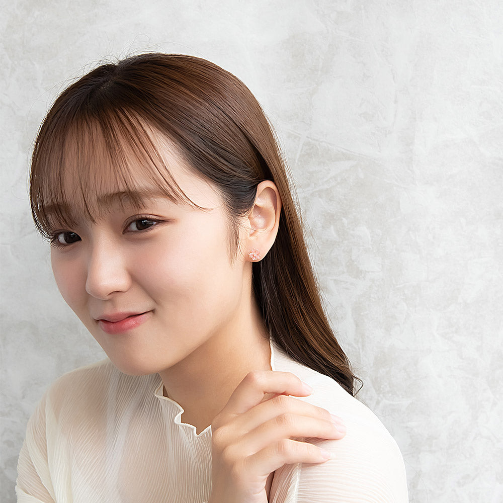 Stone Center Sakura Studs