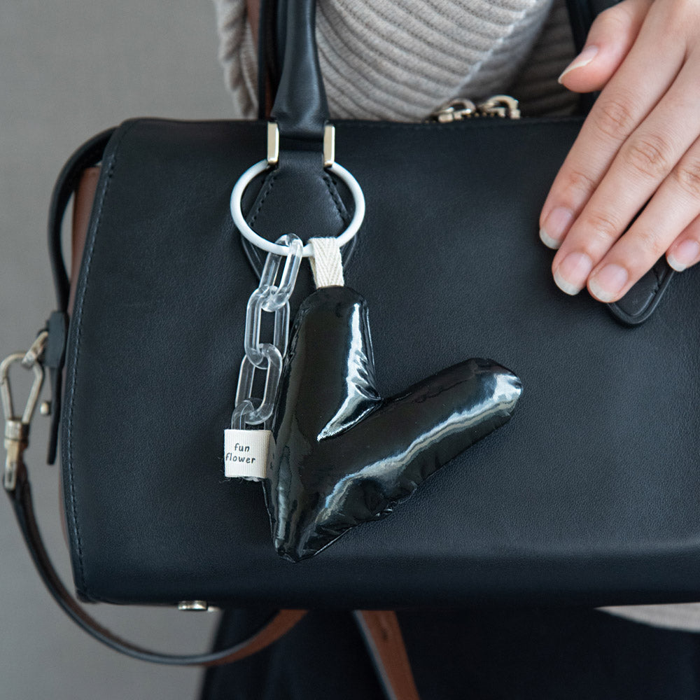 Puffed Heart Keychain