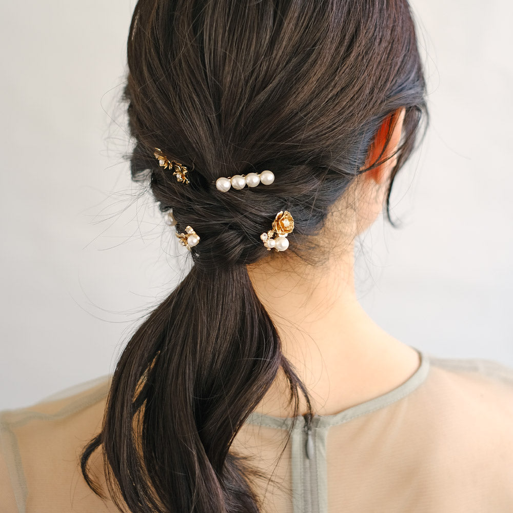 Decorative Spiral Hairpin and Slide Comb Set