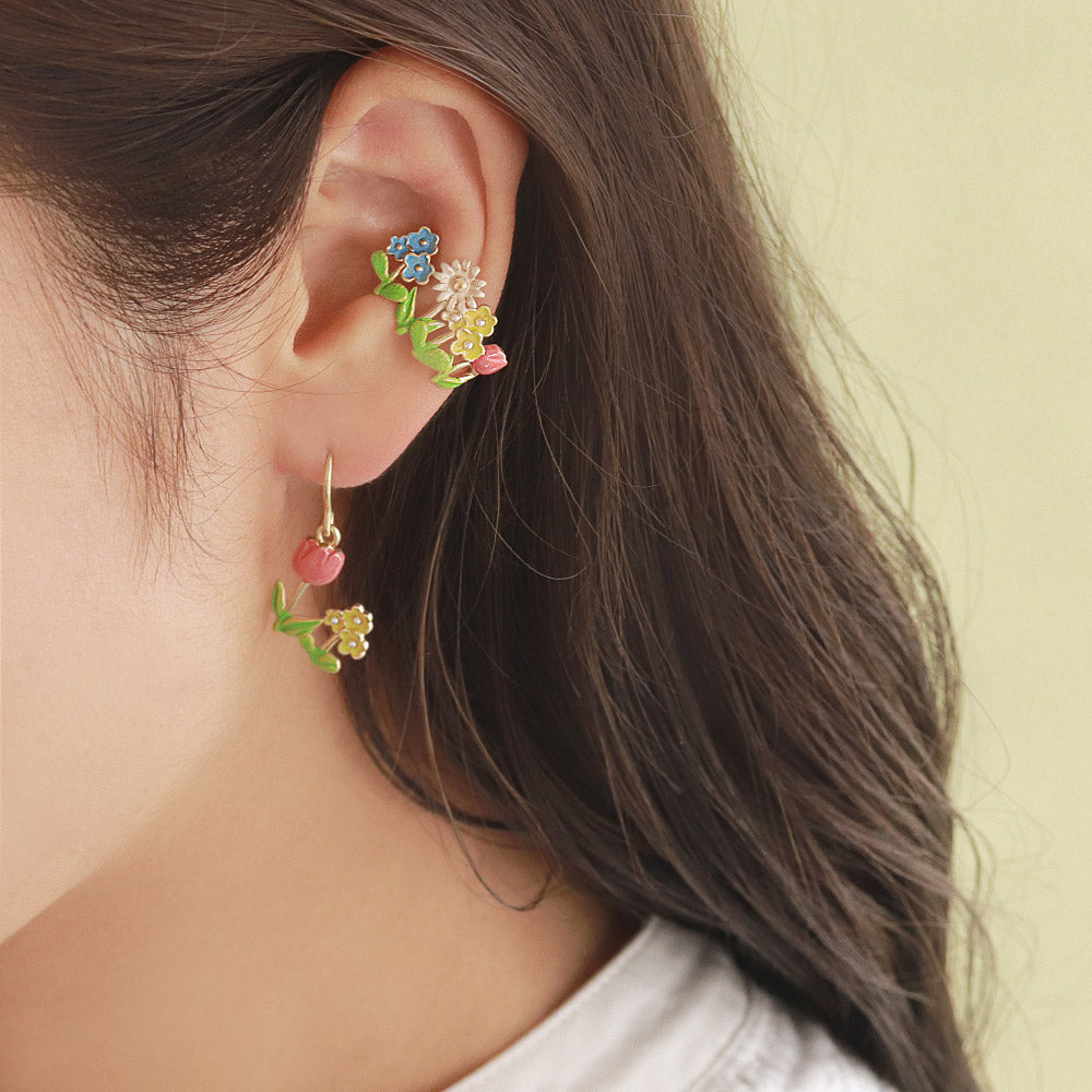 Flower Bed Ear Cuff