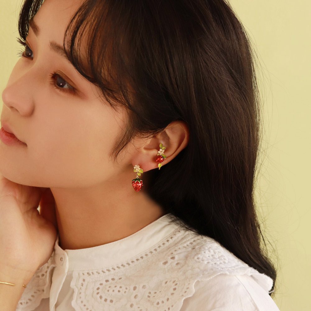 Strawberry Ear Cuff