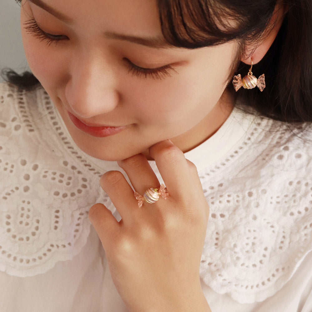 Pink Candy Cuff Ring
