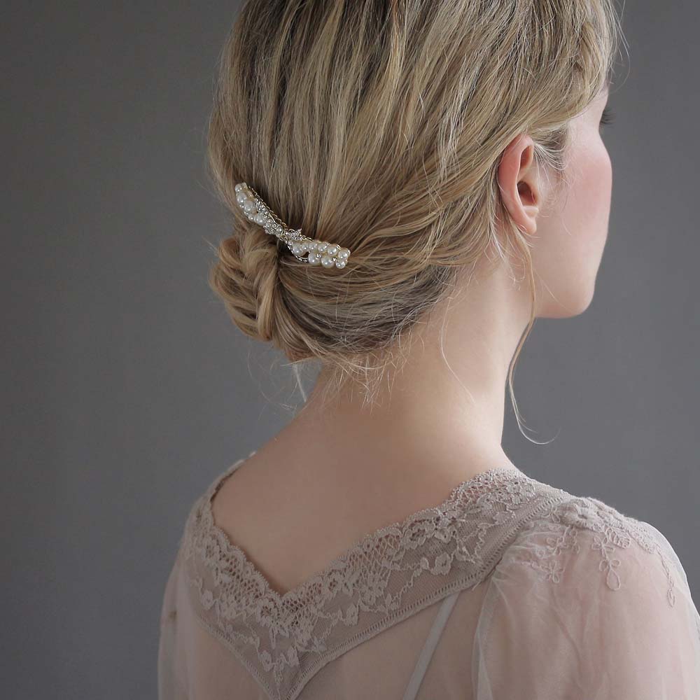 Jeweled Wire Hair Comb