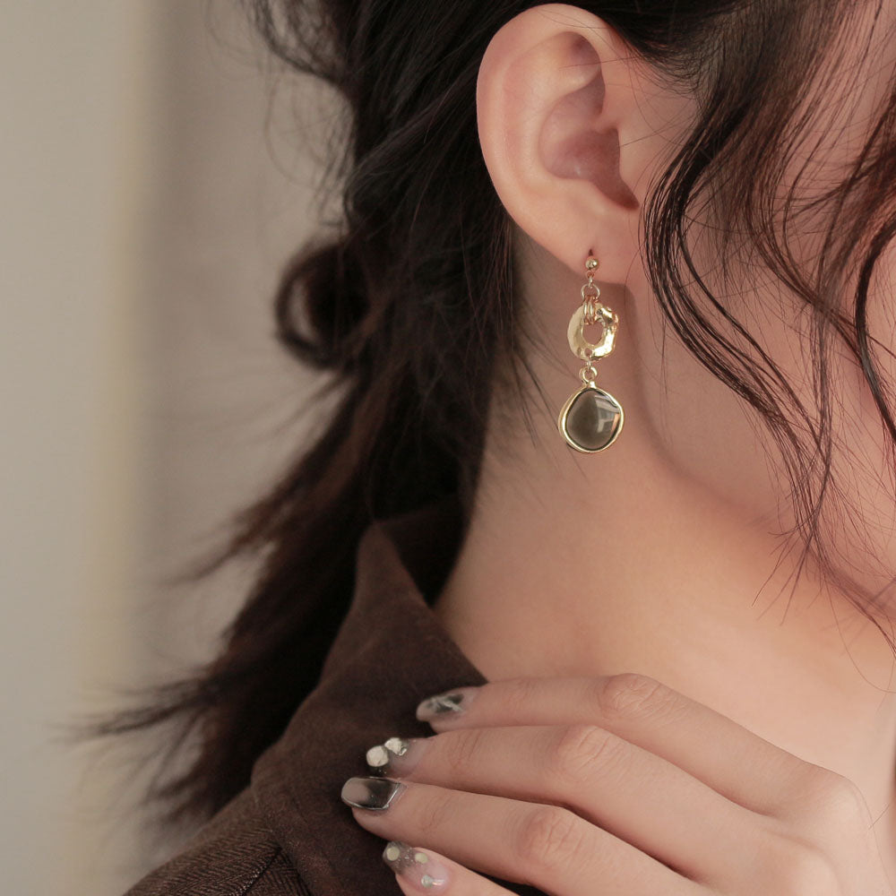 Accent Color Drop Earrings