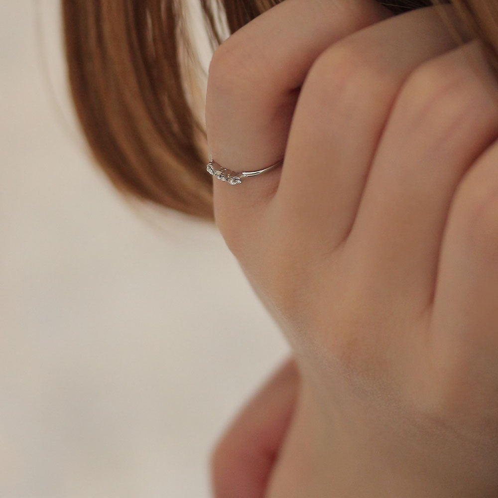 Multi Stone Pinky Ring