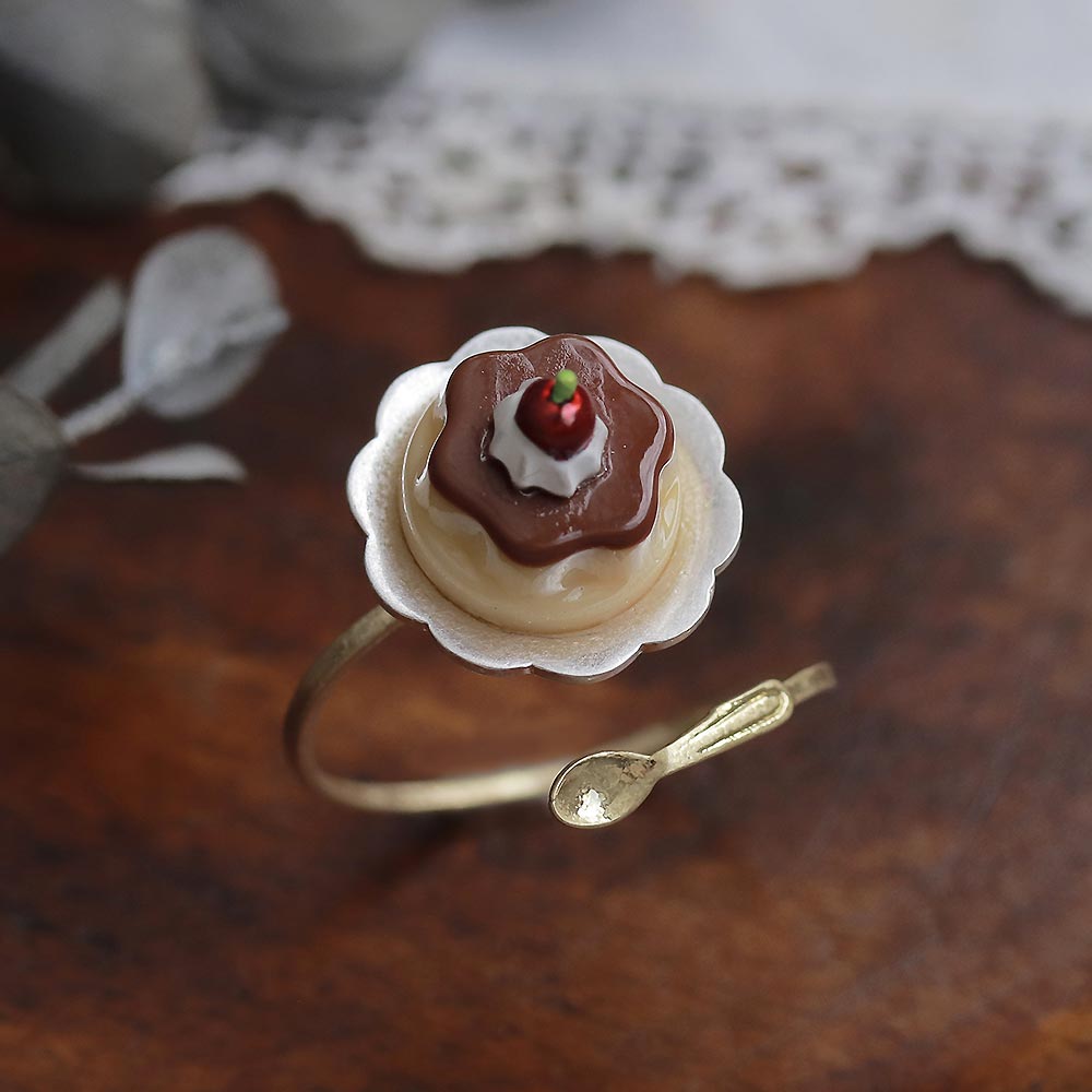 Custard Pudding Adjustable Ring